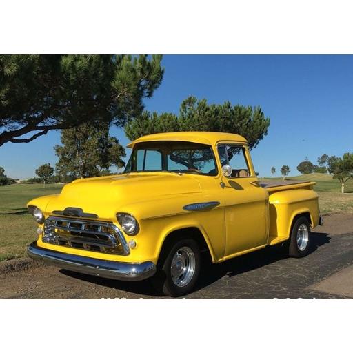 1/24 シボレー ピックアップ 黄色 Chevrolet 3100 Stepside yellow 1957 Motormax 1:24 ...