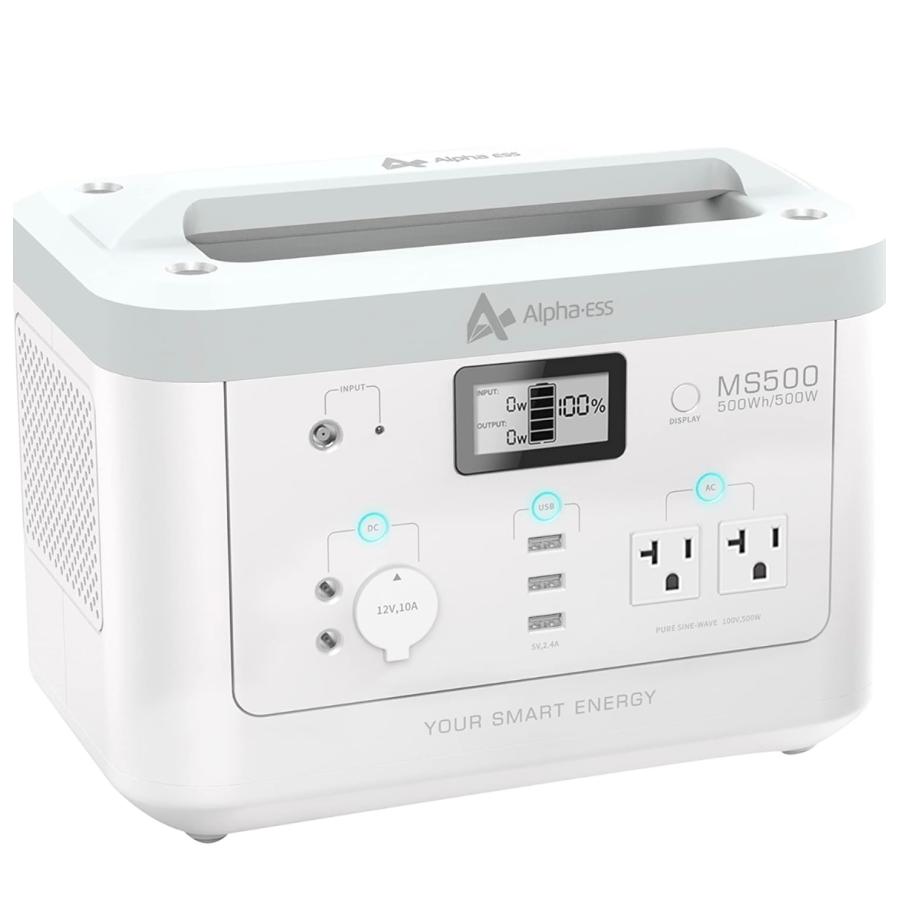 ポータブル電源 500Wh+ソーラーパネル200wセット ALPHA/ESS（MS500ホワイト+Solar200）/アウトドア キャンプ 車中泊 防災グッズ 家庭用蓄電池 : CAXTネット ...