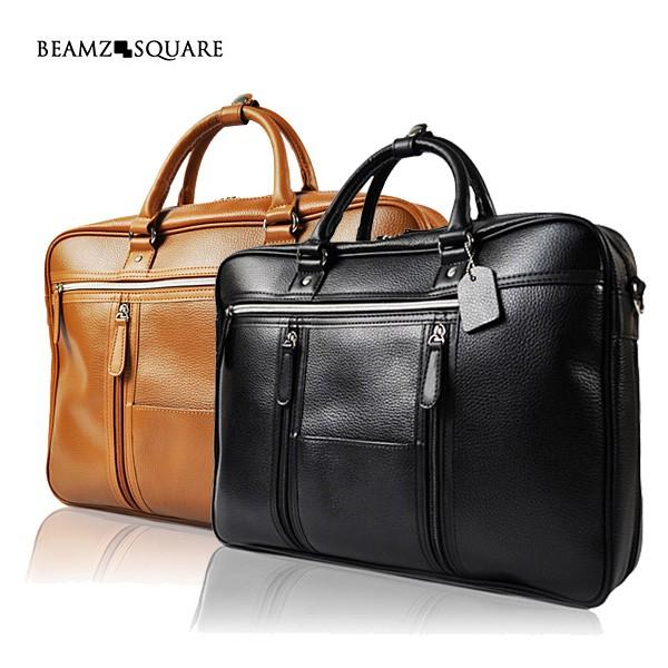 BEAMZSQUARE メンズビジネスバッグ フォーマル レザースタイリッシュデザイン ブリーフケース A4サイズ対応 紳士用 本革牛皮男性用鞄 カバン : CCCSTORES - 通販 ...