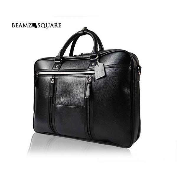 BEAMZSQUARE メンズビジネスバッグ フォーマル レザースタイリッシュデザイン ブリーフケース A4サイズ対応 紳士用 本革牛皮男性用鞄 カバン : CCCSTORES - 通販 ...