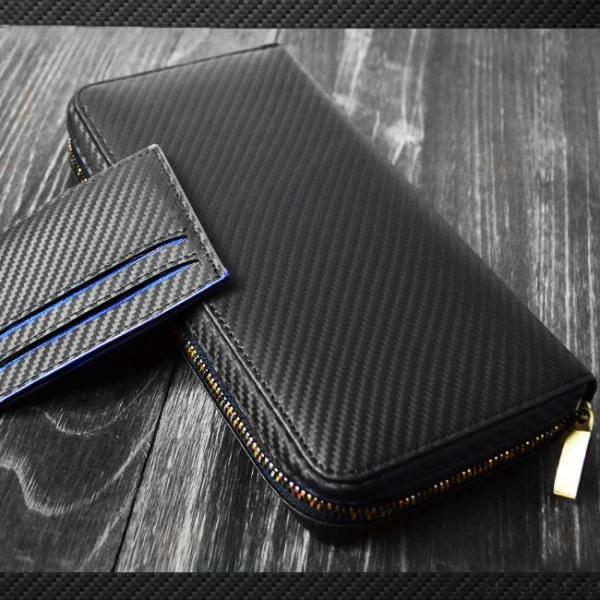 大容量男性用長財布 BEAMZSQUARE カーボンレザーラウンドファスナーウォレット 財布メンズ大型ブラックネイビーブルー 送料無料 : CCCSTORES - 通販 - Yahoo!ショッピング