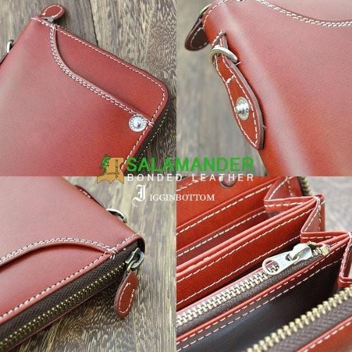 IGGINBOTTOM イギンボトム サラマンダーボンデッドレザーを採用 レザーラウンドウォレット ロングウォレットさいふ サイフ 財布 wallet ig701 :ig701br ...