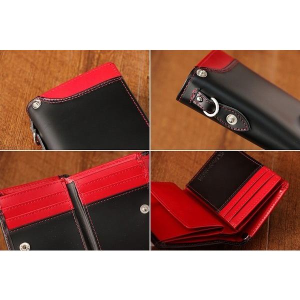 IGGINBOTTOM イギンボトム サラマンダーボンデッドレザーを レザーショートウォレット 二つ折り短財布さいふ サイフ 財布 ...