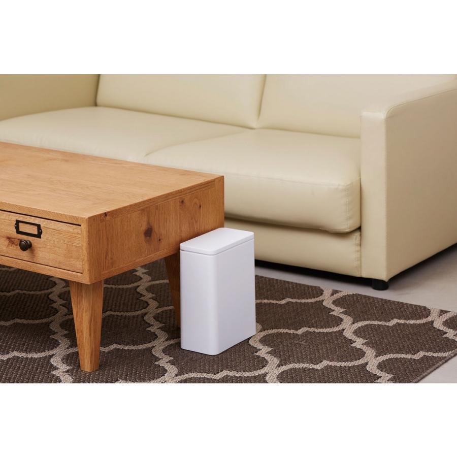 ゴミ箱 ideaco チューブラーミディアムフラップ ふた付き 3Lサイズ スリム トイレポット 生ごみ ダストボックス イデアコ TUBELOR medium flap マットホワイト ...