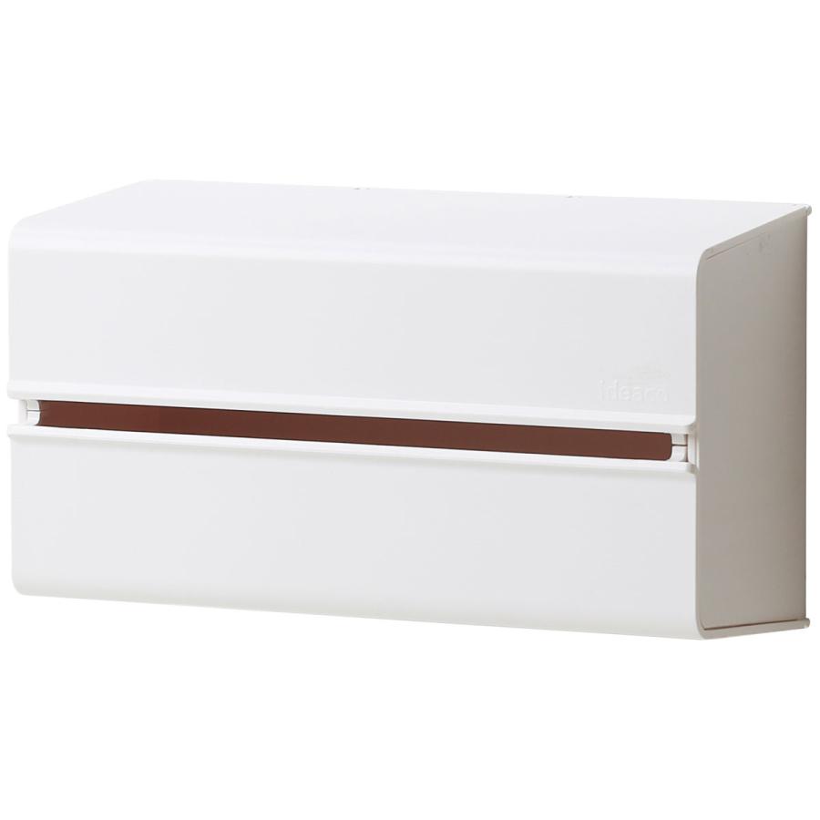 ペーパータオルホルダー ideaco イデアコ WALL PT2 壁掛けペーパータオルケース 大きめ 大容量 壁付け キッチンペーパー ペーパータオルケース ホワイト : クラシモノ CDF ...