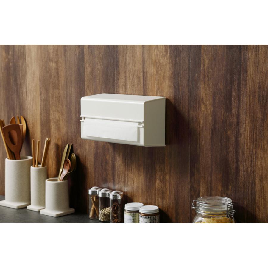 ペーパータオルケース ideaco ペーパータオルケース WALL PT2 シンプル おしゃれ 壁掛け キッチンペーパー ペーパータオルホルダー イデアコ ホワイト :20819:美しく暮らす ...