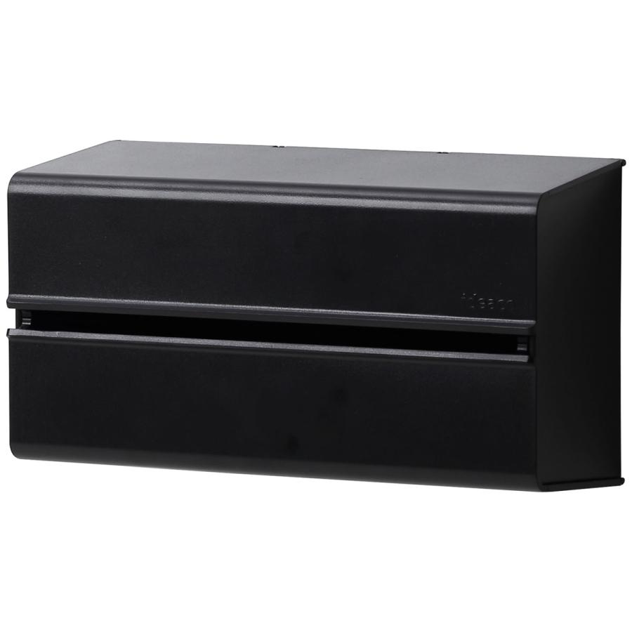 ペーパータオルホルダー ideaco イデアコ WALL PT2 壁掛けペーパータオルケース 大きめ 大容量 壁付け キッチンペーパー ペーパータオルケース ブラック : クラシモノ CDF ...