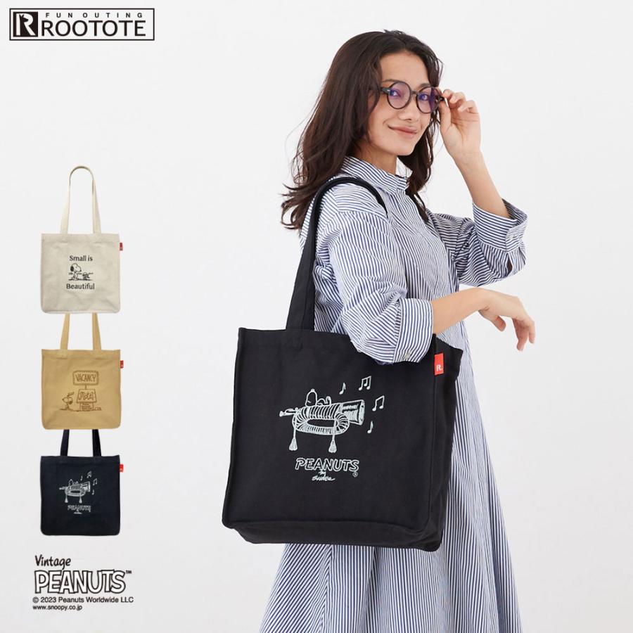 ROOTOTE（ルートート） 2023新作 スヌーピーバッグ トールボックス.ピーナッツ-8C 肩掛け おしゃれ スヌーピー 刺繍 スヌーピーコラボ トートバッグ フラウア : クラシモノ ...