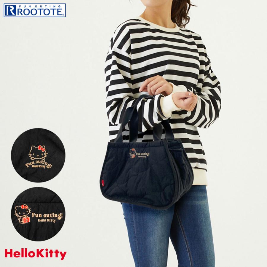 ROOTOTE 2022新作 トートバッグ ルートート IP.デリ.キルト.ハローキティ ハローキティ 刺繍 キルティング 洗濯可 レディーストート トート 正規品 フェイス : クラシモノ ...