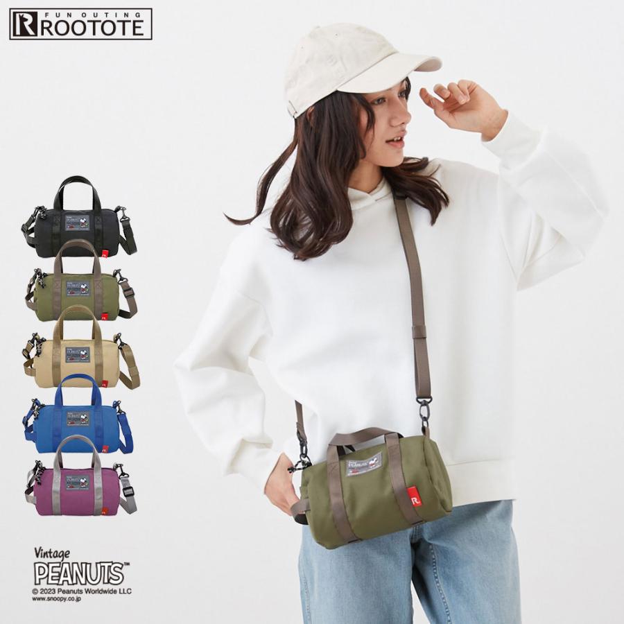 ROOTOTE 2023新作 スヌーピーバッグ ルートート ドラム.ピーナッツ-8K 小さめ ミニ バッグ ドラム型 ショルダー スヌーピー スヌーピーコラボ 正規品 ブルー : クラシモノ ...