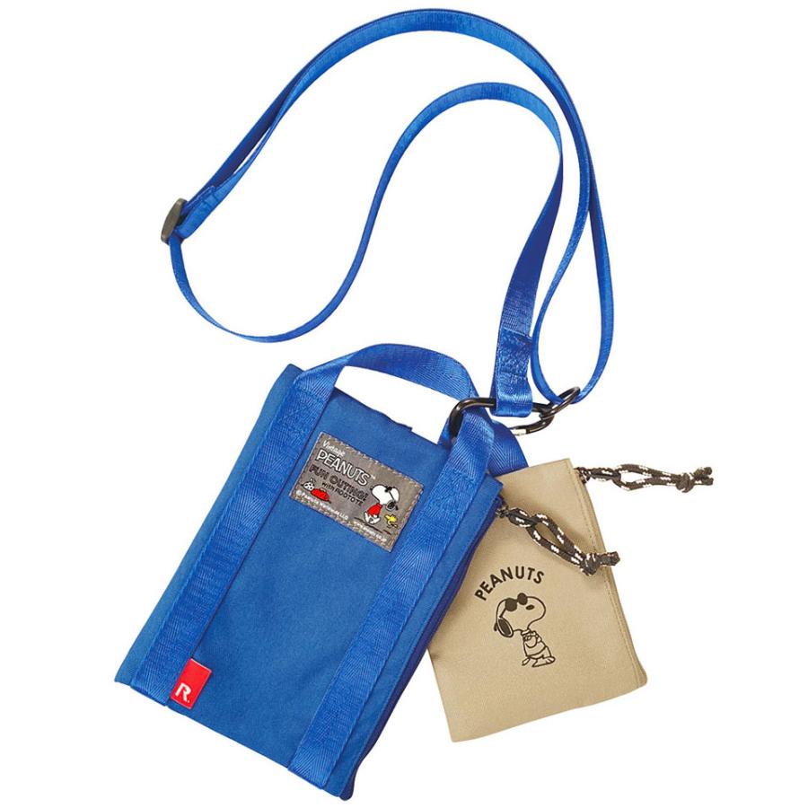 ROOTOTE 2023新作 スヌーピーバッグ ルートート IP.ランヤード.ピーナッツ-8K 小さめ ミニ バッグ ポーチ ショルダー スヌーピー スヌーピーコラボ ブルー : クラシモノ ...