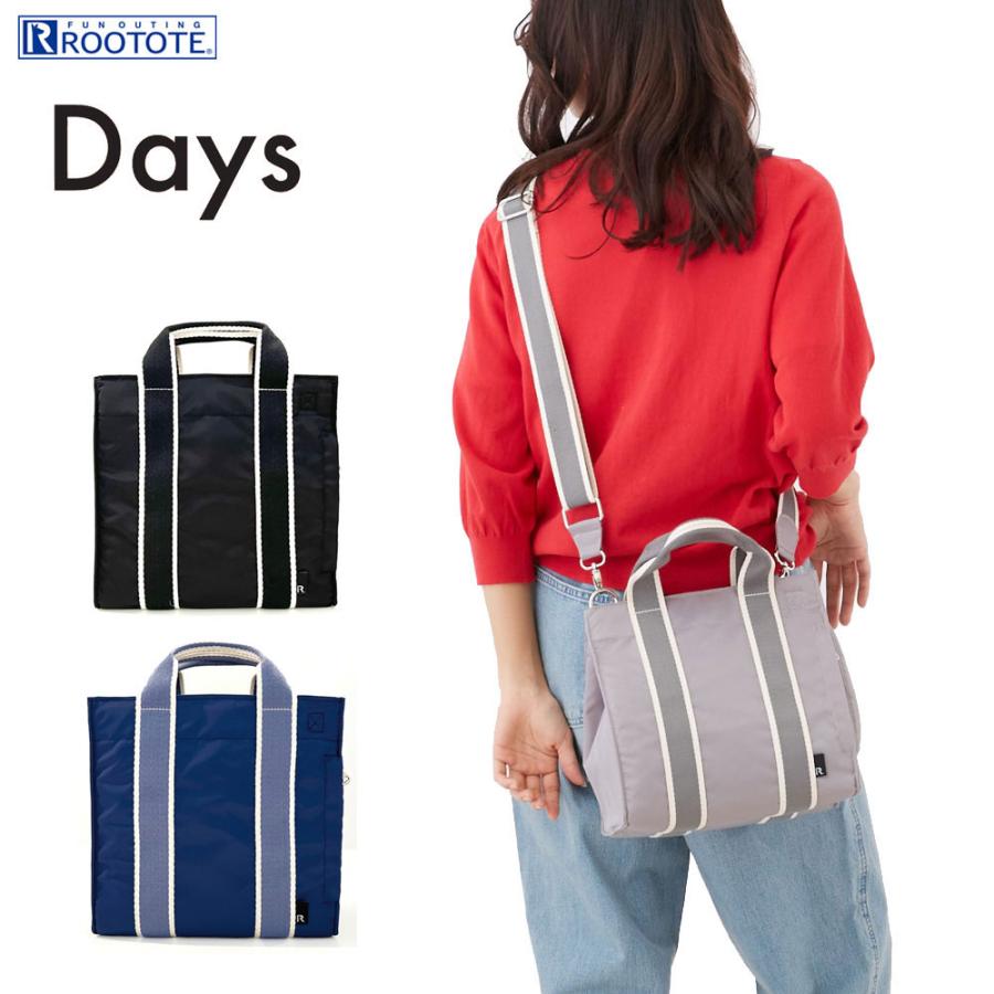ROOTOTE 2023新作 トートバッグ ルートート SN.スクエア2way.デイズ-E バッグ ショルダー 斜め掛け おしゃれ レディーストート トート 正規品 ブラック : クラシモノ ...