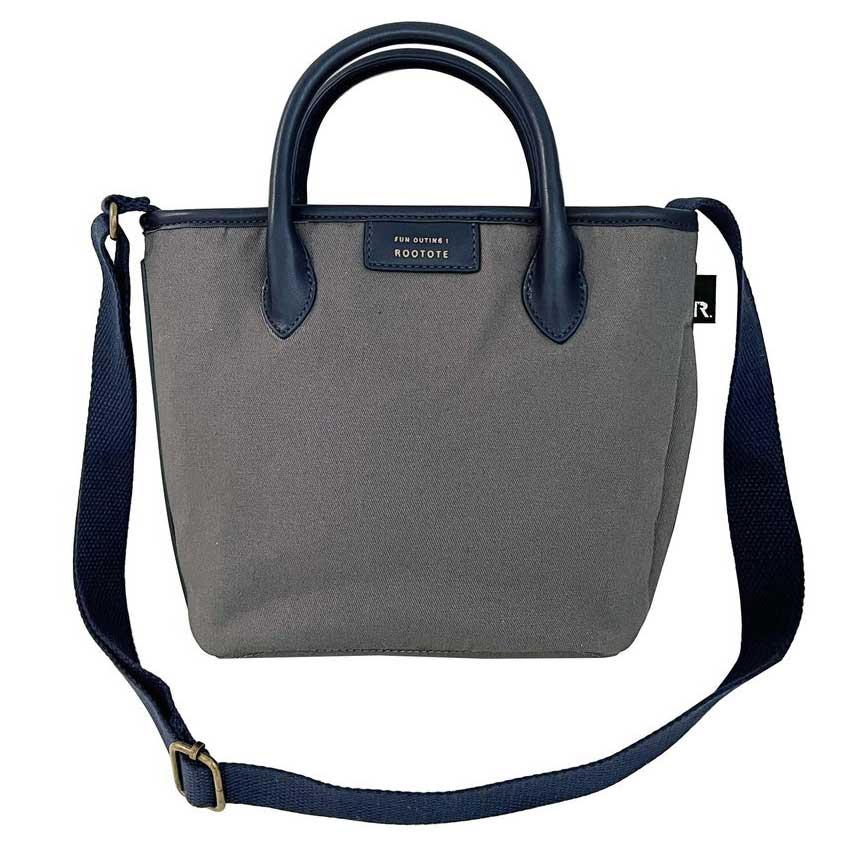 ROOTOTE 2023新作 トートバッグ ルートート SN.ベビールー.2way.スプルース-A 小さめ おしゃれ ミニトート ショルダートート 合皮 レディーストート グレー : クラシモ ...