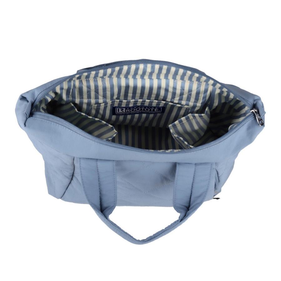 ROOTOTE 2023新作 トートバッグ ルートート SN.デリ.ダイヤキルト 手持ち キルティング はっ水 ファスナー開閉 レディーストート ホライズンブルー : クラシモノ CDF ...