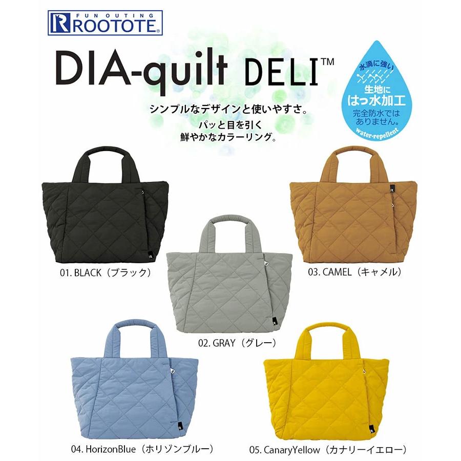 ROOTOTE 2023新作 トートバッグ ルートート SN.デリ.ダイヤキルト 手持ち キルティング はっ水 ファスナー開閉 レディーストート ホライズンブルー : クラシモノ CDF ...