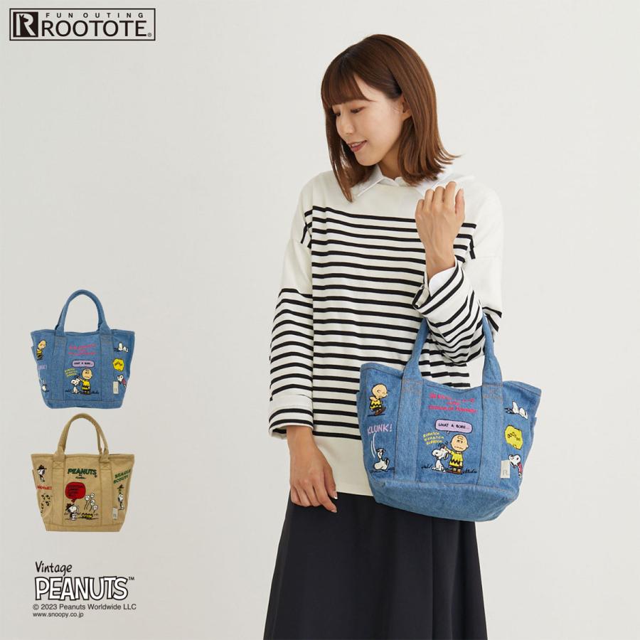 ROOTOTE 2023新作 スヌーピーバッグ ルートート IP.デリ.シシュウ.ピーナッツ 刺しゅう スヌーピー スヌーピーグッズ トートバッグ 正規品 ビーグル・スカウト : クラシモノ ...