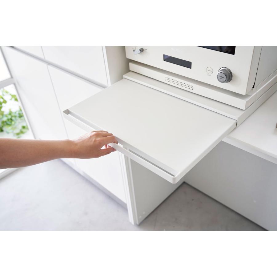 tower 調味料ラック 正規品 タワー キッチン家電下スライドテーブル 一時置き 調理台 レンジ下 キッチンラック スパイスラック 山崎実業 ホワイト : クラシモノ CDF - 通販 ...