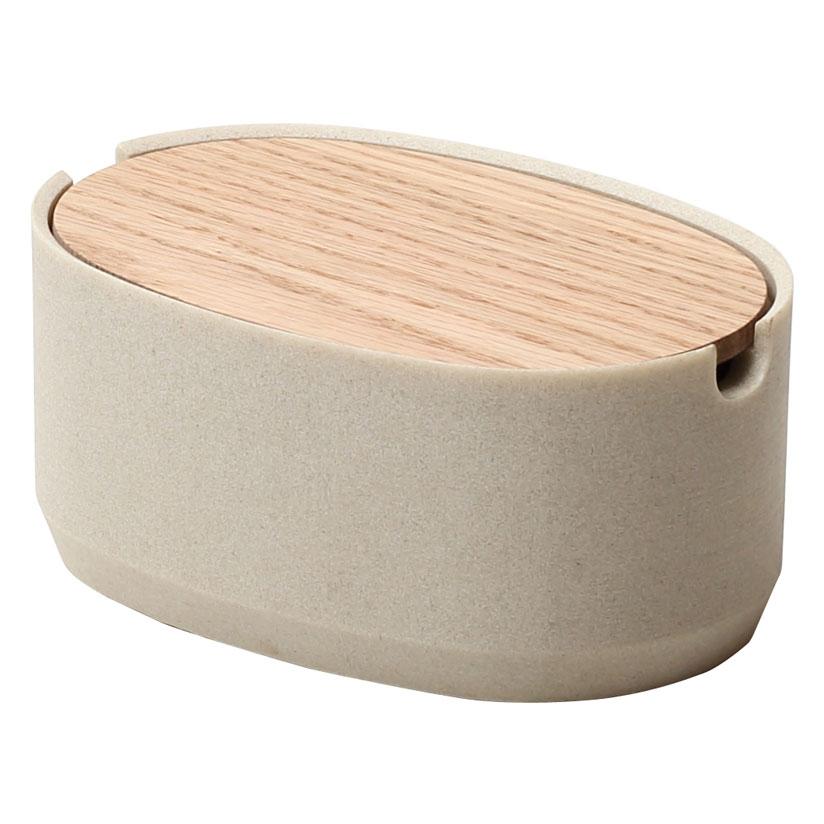 小物入れ ideaco イデアコ オーバルボックス Sサイズ ロータイプ（低） 木目 コンパクト 卓上 収納ボックス 収納ケース ストーンサンドホワイト : クラシモノ CDF - 通販 ...