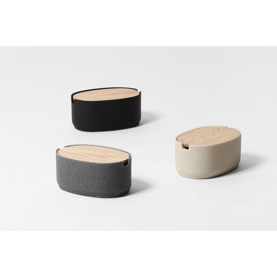 小物入れ ideaco イデアコ オーバルボックス Sサイズ ロータイプ（低） 木目 コンパクト 卓上 収納ボックス 収納ケース ストーンサンドブラック : クラシモノ CDF - 通販 ...