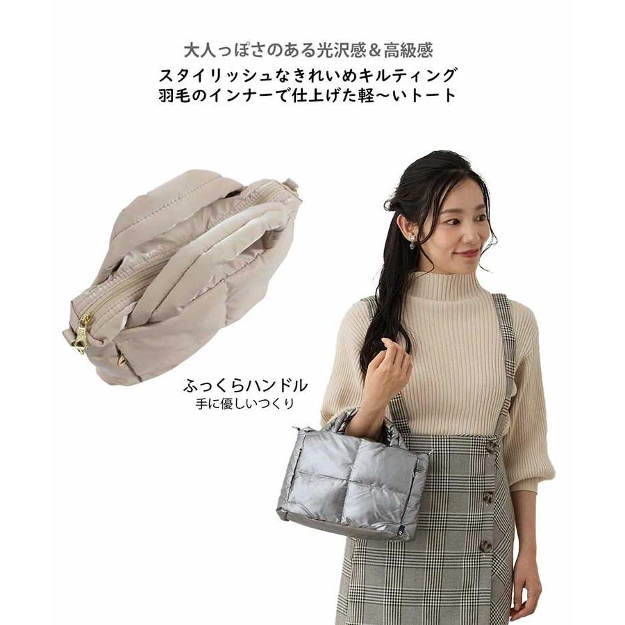 2024新作 ショルダーバッグ ROOTOTE ルートート フェザールー FE.ベビールー.カロ-B 外ポケット ミニトート 小さめ ショルダートート ピンクベージュ : 24100 : クラ ...