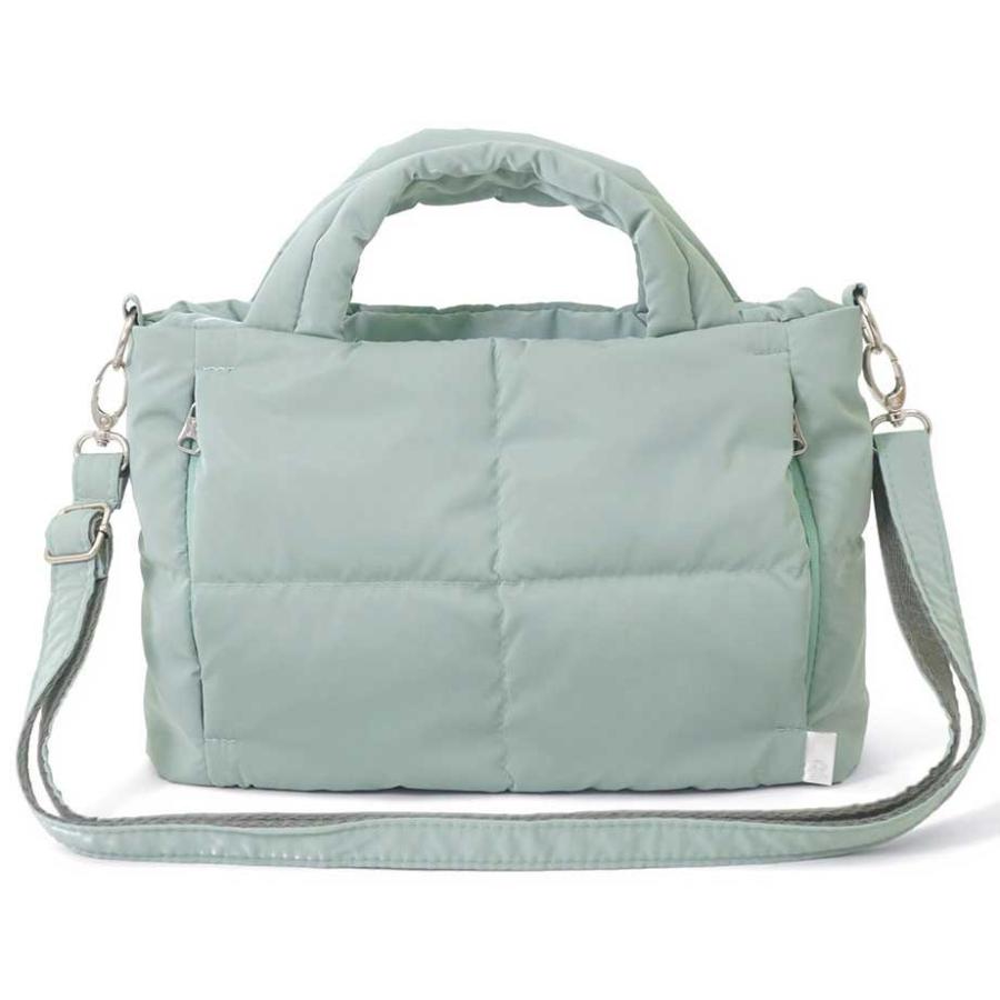 ROOTOTE 2024新作 ショルダーバッグ ルートート フェザールー FE.ベビールー.カロ-B 外ポケット ミニトート 小さめ ショルダートート スモーキーミント : クラシモノ CDF ...