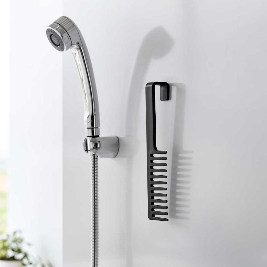 tower トリートメントコーム タワー マグネットトリートメントヘアーコーム トリメンコーム ヘアコーム トリートメントヘアコーム 山崎実業 1305 ブラック : クラシモノ CDF ...