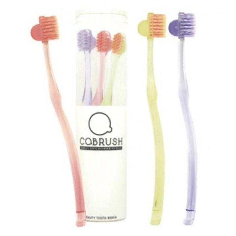 COBRUSH コブラシ 美容 歯ブラシ ふつう毛 3色 3本 セット歯科医師 共同開発 大人 口腔マッサージ オーラルストレッチ ほうれい線 顔 むくみ 口臭予防 : CDL - 通販 ...
