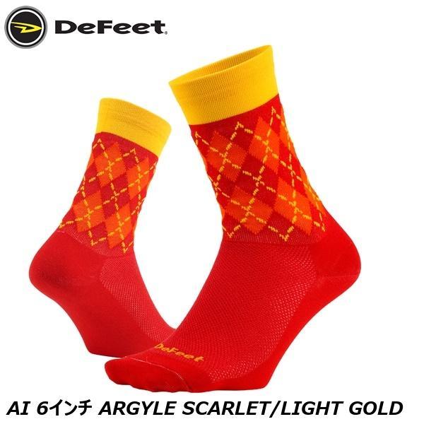 DeFeet ディフィート AI 6インチ ARGYLE SCARLET/LIGHT GOLD サイクルソックス 靴下 : Cycleroad - 通販 - Yahoo!ショッピング
