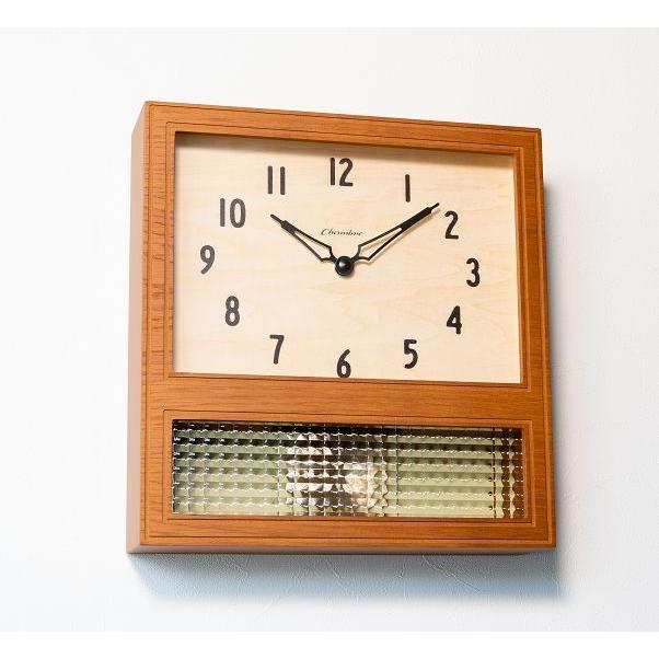 機械式掛け時計を感じさせるレトロなデザインです！COURT PENDULUM 振り子時計 CHAMBRE CH057CB CAFE BROWN ...