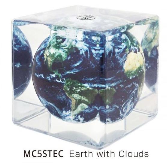 ゆっくりと回り続ける不思議な地球儀 5"MOVA CUBE GLOBES ムーバキューブグローブ MC5STEC φ12．7cm Earth ...