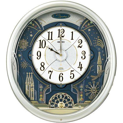 からくり時計 壁掛け時計 ウエーブシンフォニー RE561H セイコー SEIKO電波時計 送料無料 ギフト お洒落 名入れ 掛け時計 ...