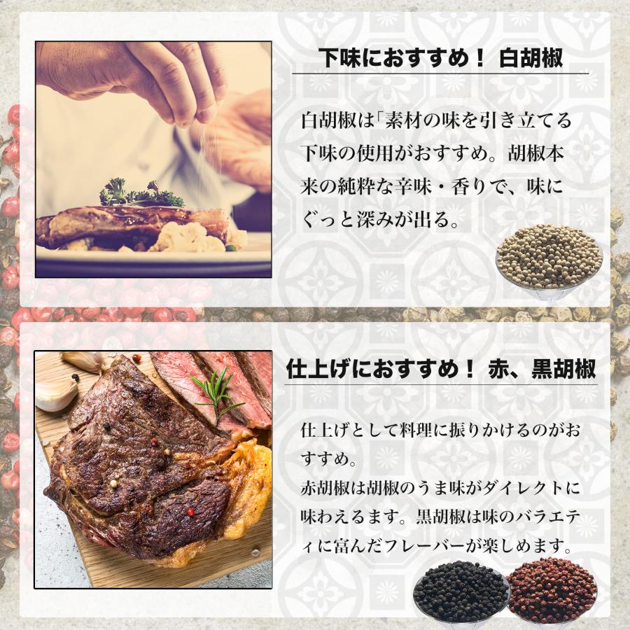 3種の乾燥胡椒100gセット 黒胡椒 白胡椒 赤胡椒 ブラックペッパー ホワイトペッパー レッドペッパー カンポットペッパー 有機JAS認証 調味料 : シーダーファームヤフー店 - 通販 ...