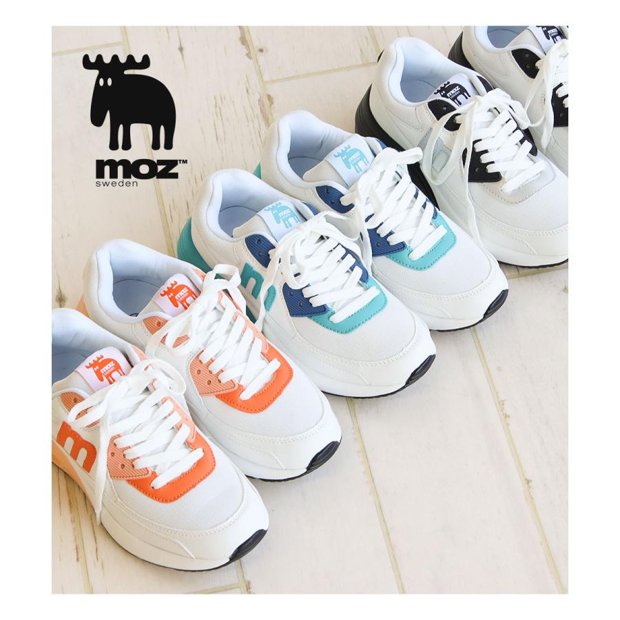 moz スニーカー レディース 厚底 エアーソール ローカット 軽量 3e ジュニア モズ 北欧 白 ホワイト 黒 ブルー 青 オレンジ 3368 : kobe-mz-3368 : スニーカー ...