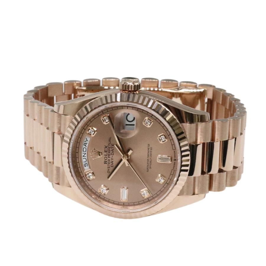 デイデイト ROLEX【ロレックス】 デイデイト36 128235A/ランダム ロゼカラー/10Pダイヤ文字盤 RG ユニセックス【USED ...