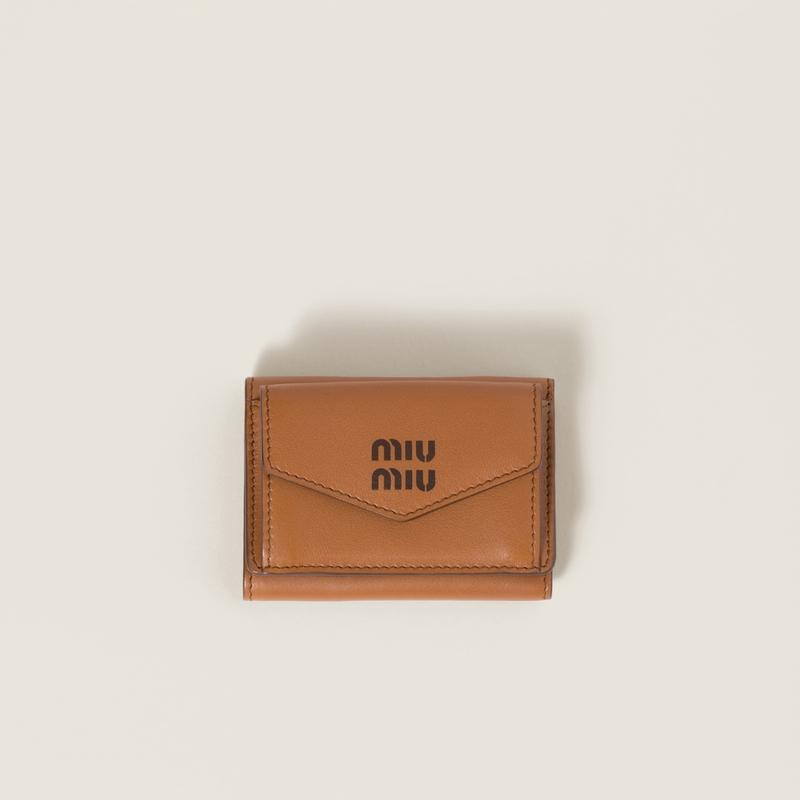 miu ミュウミュウ MIU レザー 財布5MH021_2CSB_F0NQY【コニャック+ブラウン 】【送料無料】【正規品】 : ブランドバッグ・雑貨 Celebrity - 通販 ...