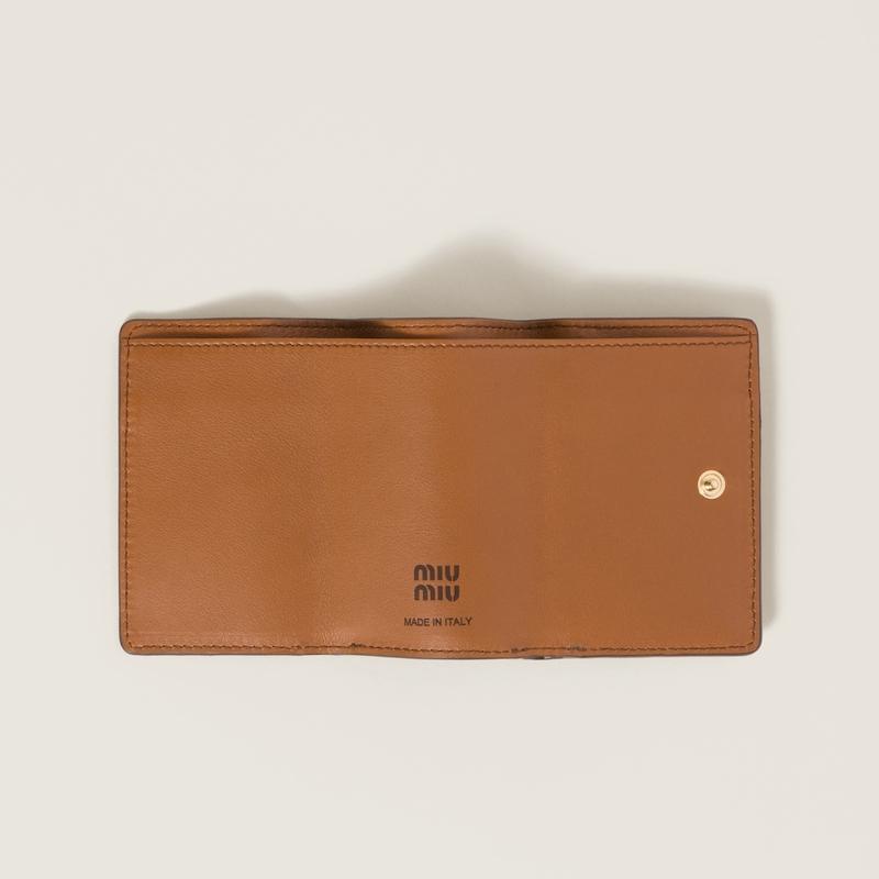 miu ミュウミュウ MIU レザー 財布5MH021_2CSB_F0NQY【コニャック+ブラウン 】【送料無料】【正規品】 : ブランドバッグ・雑貨 Celebrity - 通販 ...