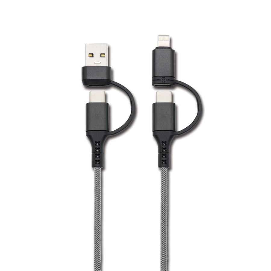 JTT 日本トラストテクノロジー 4in1MULTIケーブル 4IN1-MULTI-10 PD対応 最大60W : セレクティアショップ ...