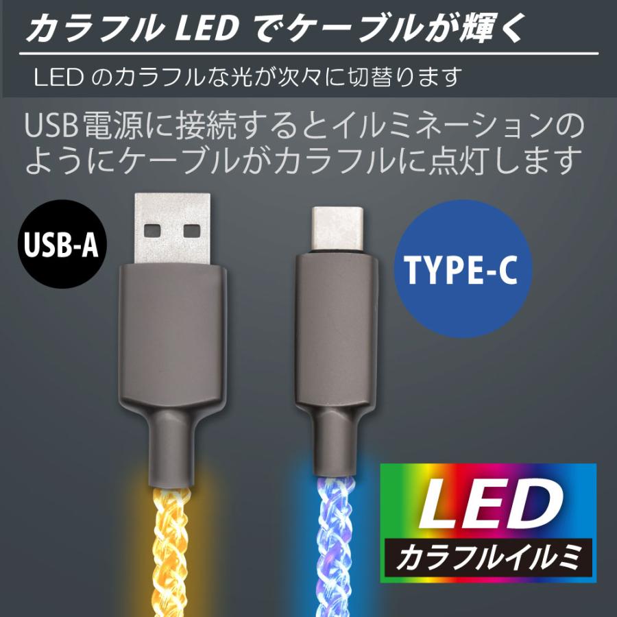 JTT SHINEケーブル for Type-C SHINE-UC-10 イルミネーションケーブル ネコポス対応 : セレクティアショップ - 通販 - Yahoo!ショッピング