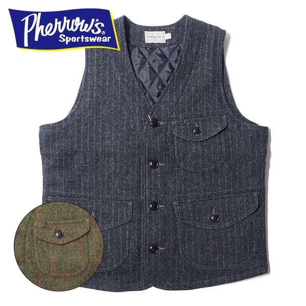 Pherrow's（フェローズ） ワーク ベスト ジレ 中綿キルティング ウール 18W-PWQV1 PHERROWS : CELLULOID - 通販 - Yahoo!ショッピング