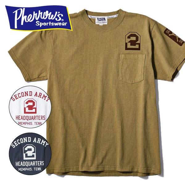 フェローズ PHERROWS ポケット付き プリント Tシャツ SECOND ARMY 19S-PPT1 : 19s-ppt1 : CELLULOID - 通販 - Yahoo!ショッピング