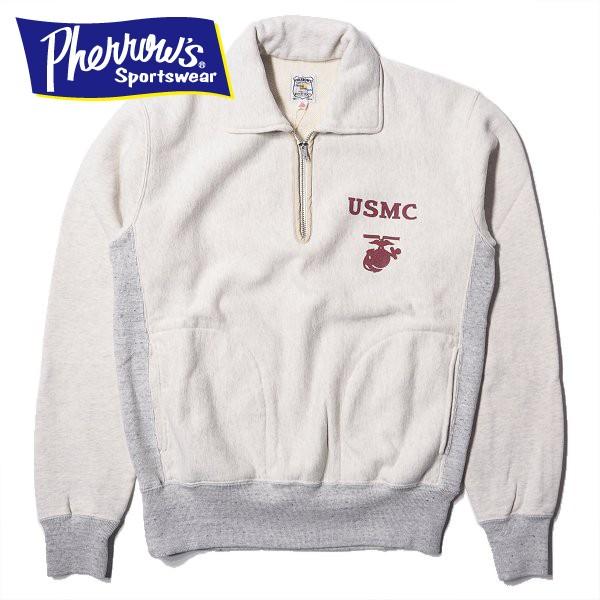 フェローズ ハーフジップ スウェット スエット リバースウィーブ USMC 19W-PZRW1-MC PHERROWS : 19w-pzrw1-mc : CELLULOID - 通販 ...