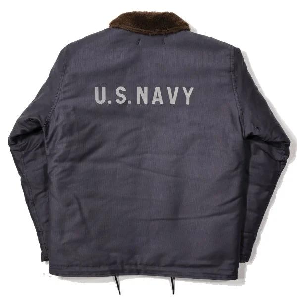 WAREHOUSE ウエアハウス 2181 N-1 WINTER JACKET BLUE JUNGLE CLOTH NAVY NXss ...