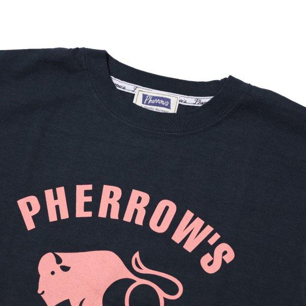 Pherrow's [ネコポス送料200円]フェローズ プリント Tシャツ 半袖 定番ロゴ バッファロー PT2 PHERROWS : CELLULOID - 通販 - Yahoo!ショッピング