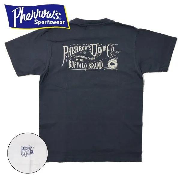 Pherrow's ネコポス送料200円 フェローズ 25S-PPT1 ポケット付プリントTシャツ 半袖 PHERROWS DENIM CO 2025年新作 : CELLULOID - 通販 ...