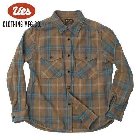 UES [予約商品]ウエス 502551 エクストラヘビーネルシャツ ベージュ EXTRA HEAVY FLANNEL SHIRT 2025年 ...