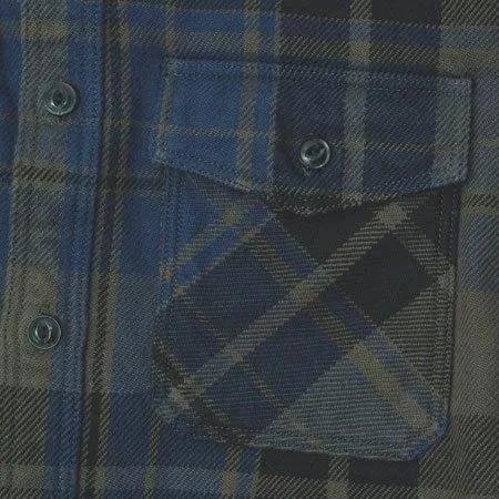 UES ウエス 502552 エクストラヘビーネルシャツ ネイビー EXTRA HEAVY FLANNEL SHIRT 2025年新作 ...