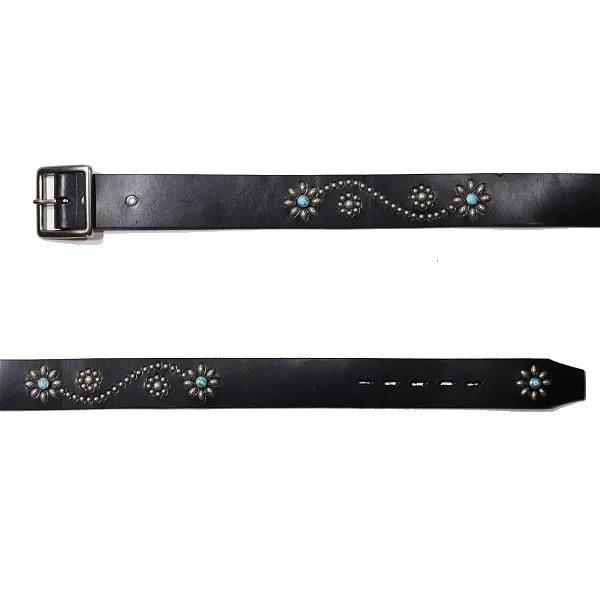 FULLCOUNT フルカウント 6214HTC TURQUOISE FLOWER STUDS BELT FULLCOUNT フルカウント 6214HTC TURQUOISE FLOWER STUDS BELT