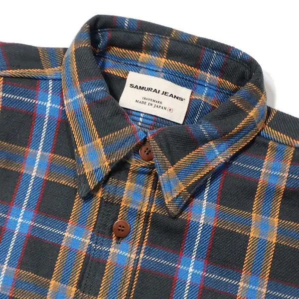 サムライジーンズ SNL24-01CON ヘビーウエイト コンテストネル ワークシャツ 長袖 SAMURAI JEANS 2024年秋冬新作 ...