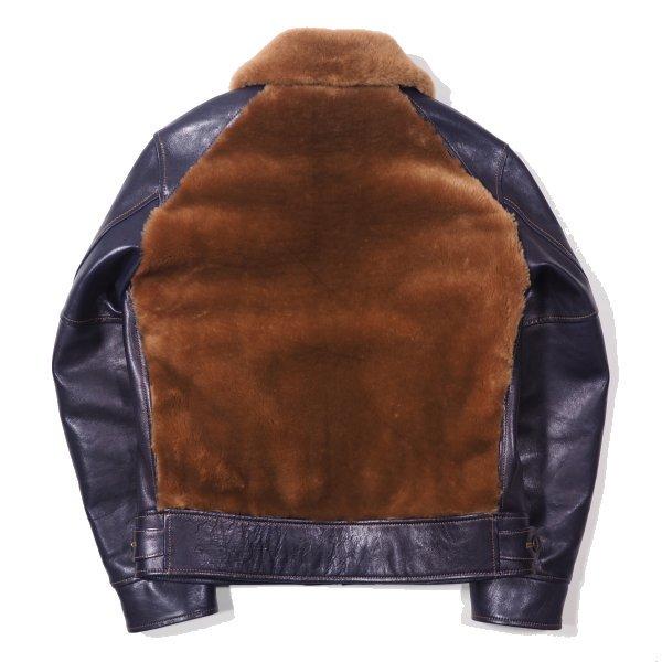 [25周年記念モデル]ワイツーレザー Y2-10-25SP INDIGO HORSE GRIZZLY JACKET インディゴホース ...
