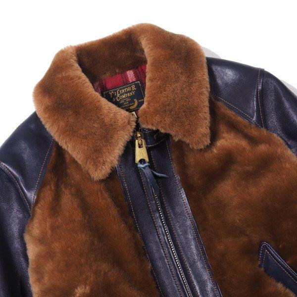 [25周年記念モデル]ワイツーレザー Y2-10-25SP INDIGO HORSE GRIZZLY JACKET インディゴホース ...